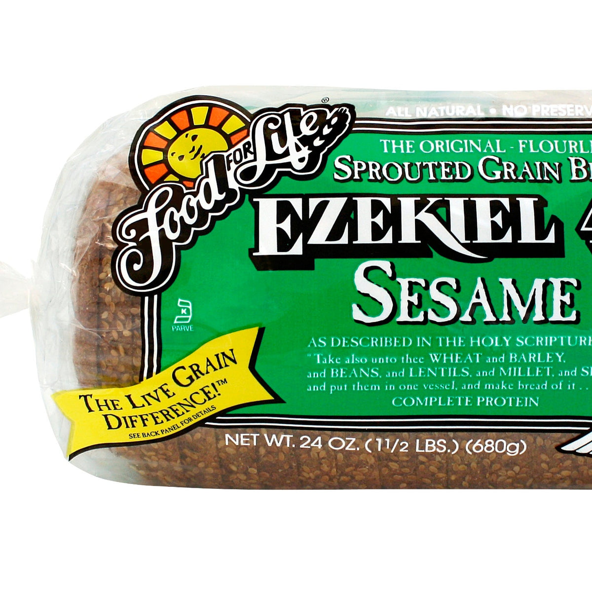 Bread, Sprouted Whole Grain, Sesame – Orderve